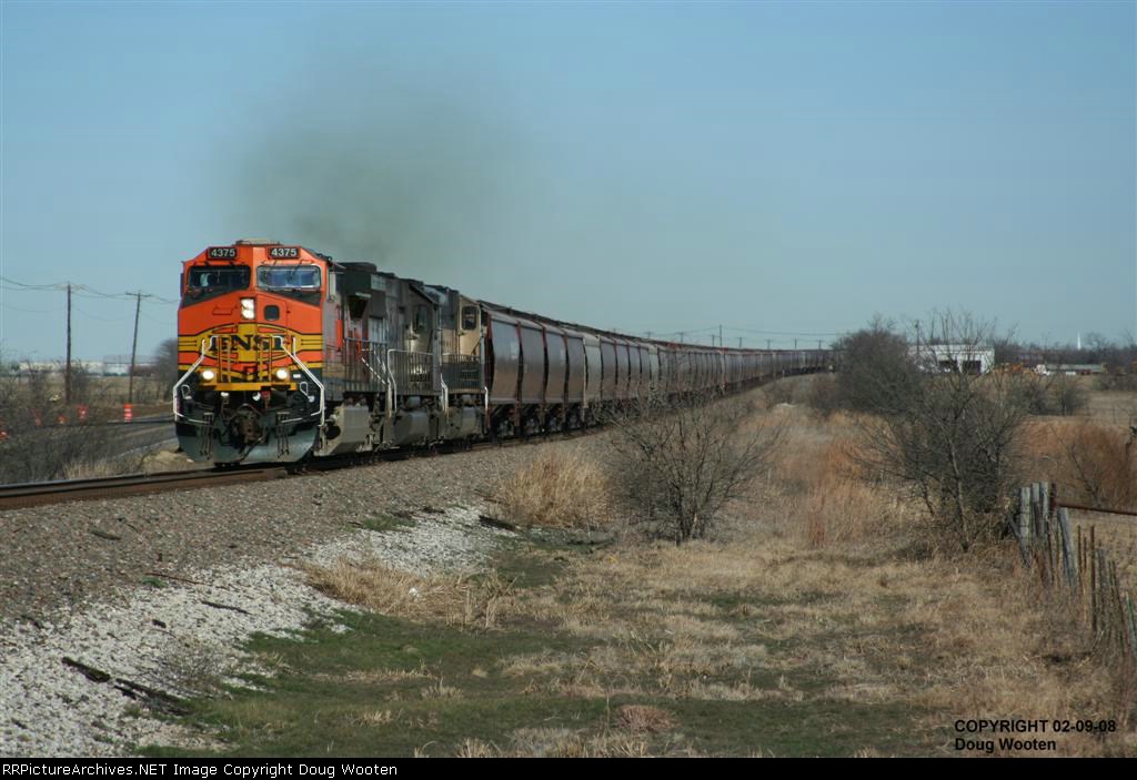 Loaded BNSF Grain Train